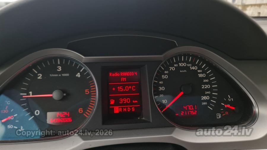 Pelēks Audi A6 2007 Tallina, ar dzinēja tilpumu 2.00 L un nobraukumu 211 tūkst. km par 2777 €, foto 12 vietnē AUTOMOTO.COM.LV