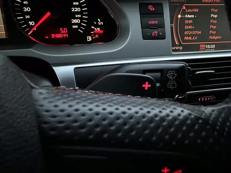 Grey Audi A6 2007 in Riga, with an engine capacity of 3.00 L and mileage of 347 thousand km for 3990 €, photo 38 on AUTOMOTO.COM.LV