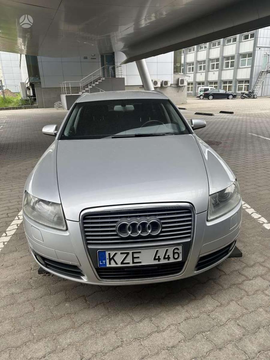 Grey Audi A6 2007 in Vilnius, with an engine capacity of 2.70 L and mileage of 366 thousand km for 2500 €, photo 1 on AUTOMOTO.COM.LV