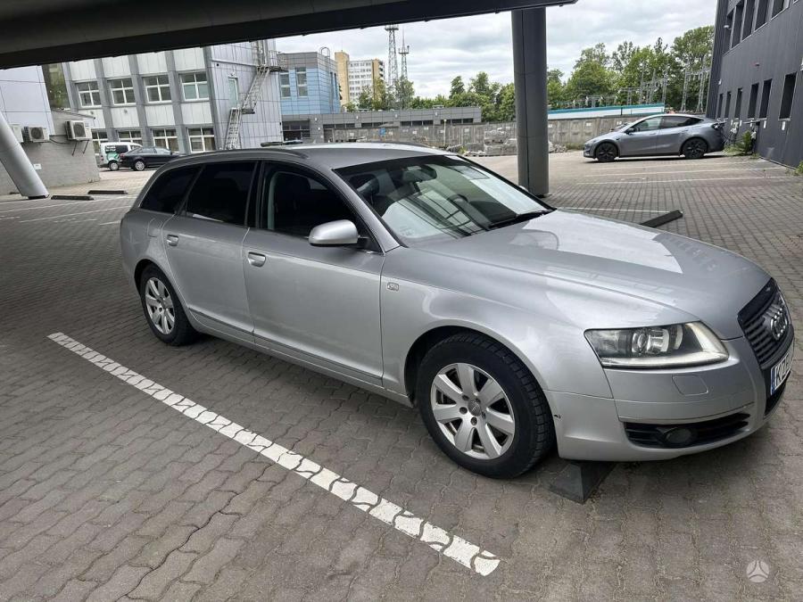 Grey Audi A6 2007 in Vilnius, with an engine capacity of 2.70 L and mileage of 366 thousand km for 2500 €, photo 3 on AUTOMOTO.COM.LV