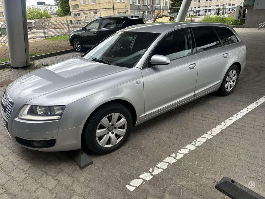 Grey Audi A6 2007 in Vilnius, with an engine capacity of 2.70 L and mileage of 366 thousand km for 2500 €, photo 4 on AUTOMOTO.COM.LV