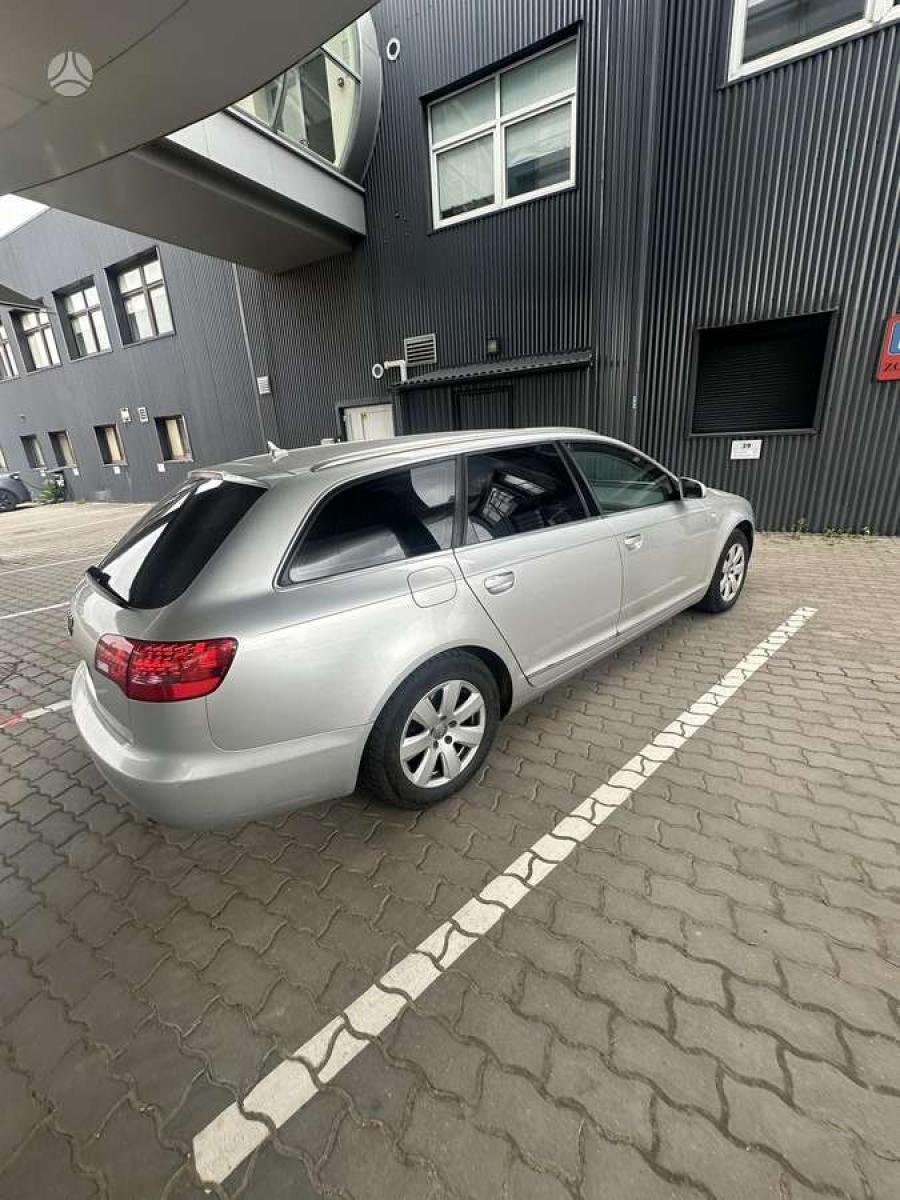 Grey Audi A6 2007 in Vilnius, with an engine capacity of 2.70 L and mileage of 366 thousand km for 2500 €, photo 6 on AUTOMOTO.COM.LV