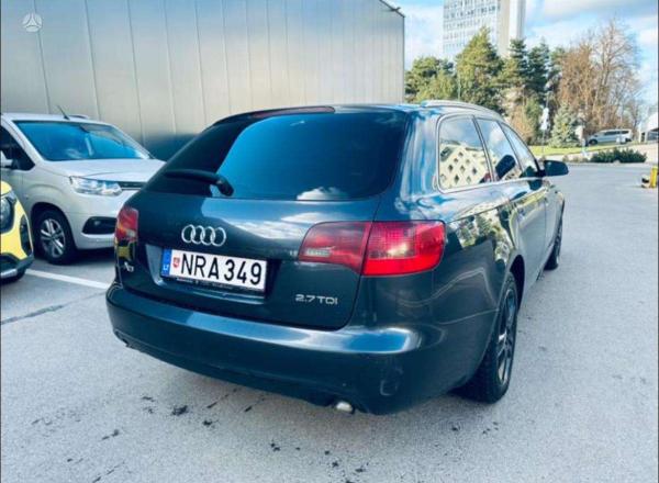 Grey Audi A6 2007 in Vilnius, with an engine capacity of 2.70 L and mileage of 332 thousand km for 1100 €, photo 5 on AUTOMOTO.COM.LV