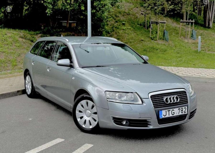 Grey Audi A6 2007 in Vilnius, with an engine capacity of 2.00 L and mileage of 290 thousand km for 1900 €, photo 3 on AUTOMOTO.COM.LV