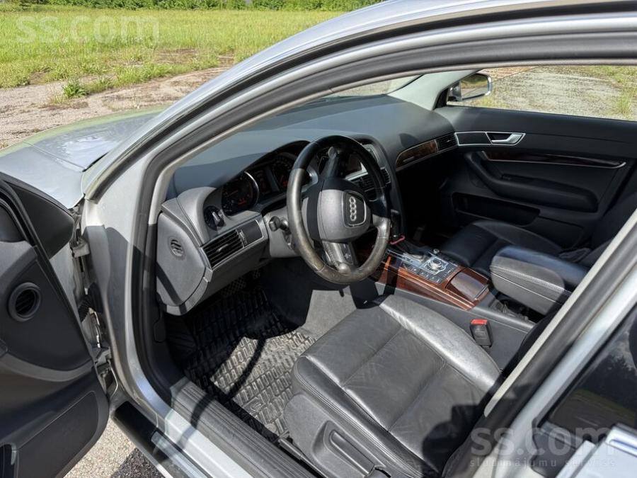 Grey Audi A6 2007 in Jelgava, with an engine capacity of 3.00 L and mileage of 528 thousand km for 4100 €, photo 8 on AUTOMOTO.COM.LV