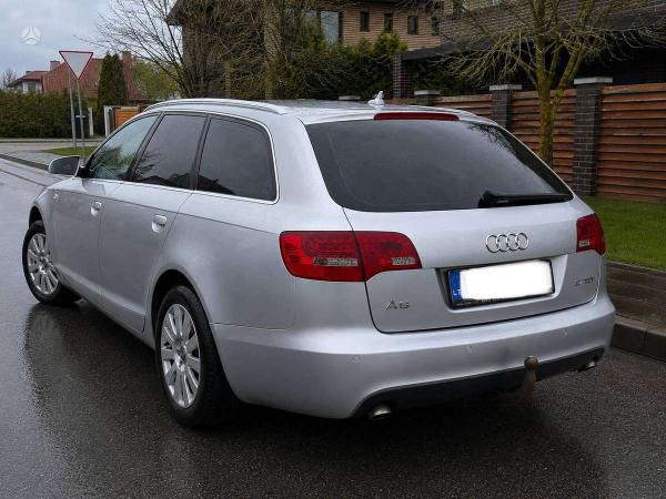 Grey Audi A6 2007 in Klaipeda, with an engine capacity of 2.70 L and mileage of 297 thousand km for 3170 €, photo 3 on AUTOMOTO.COM.LV