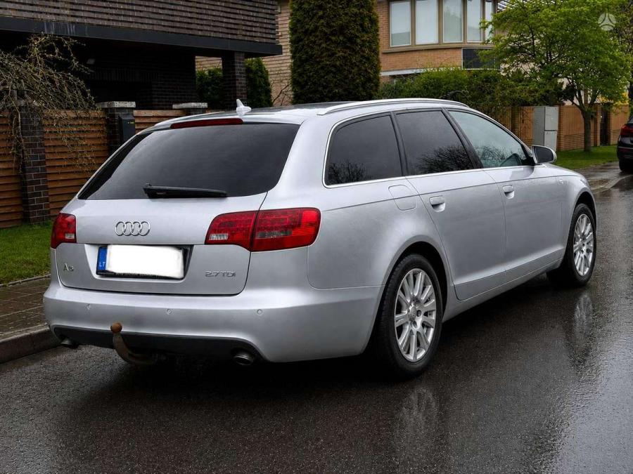 Grey Audi A6 2007 in Klaipeda, with an engine capacity of 2.70 L and mileage of 297 thousand km for 3170 €, photo 5 on AUTOMOTO.COM.LV