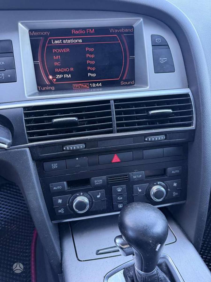 Pelēks Audi A6 2007 Utena, ar dzinēja tilpumu 2.70 L un nobraukumu 434 tūkst. km par 2250 €, foto 7 vietnē AUTOMOTO.COM.LV