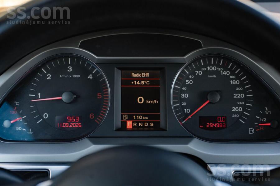 Pelēks Audi A6 2007 Rīga, ar dzinēja tilpumu 3.00 L un nobraukumu 295 tūkst. km par 5990 €, foto 22 vietnē AUTOMOTO.COM.LV