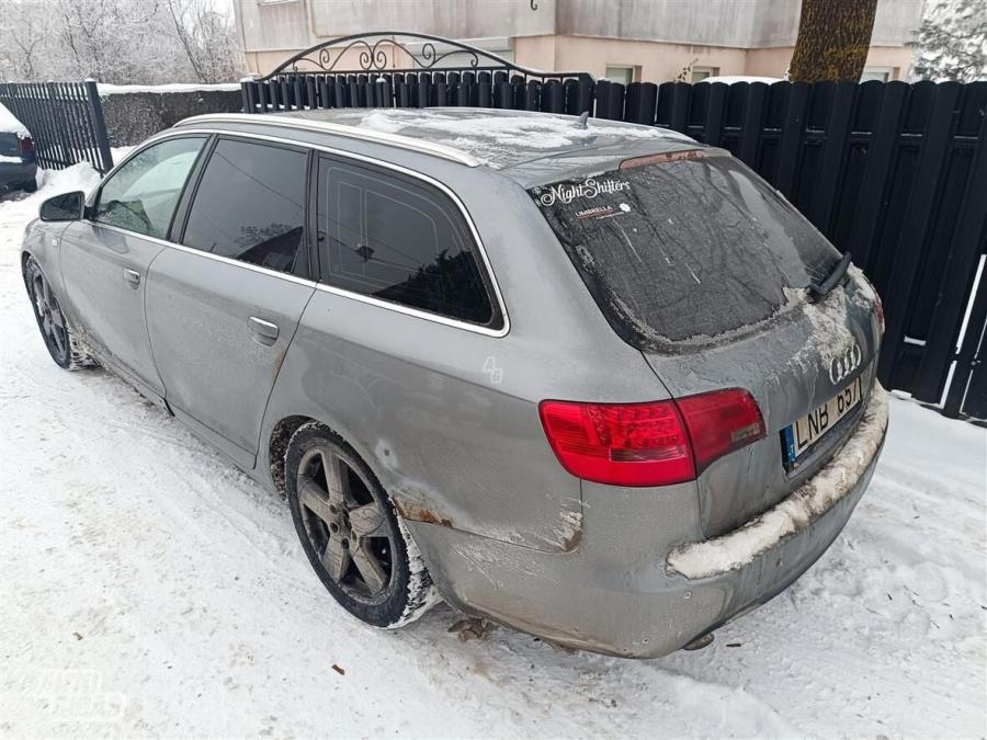 Grey Audi A6 2008 in Vilnius, with an engine capacity of 3.00 L and mileage of 352 thousand km for 1900 €, photo 4 on AUTOMOTO.COM.LV