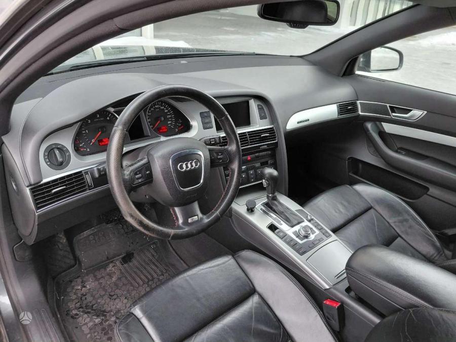 Pelēks Audi A6 2008 Viļņa, ar dzinēja tilpumu 2.97 L un nobraukumu 441 tūkst. km par 3500 €, foto 6 vietnē AUTOMOTO.COM.LV