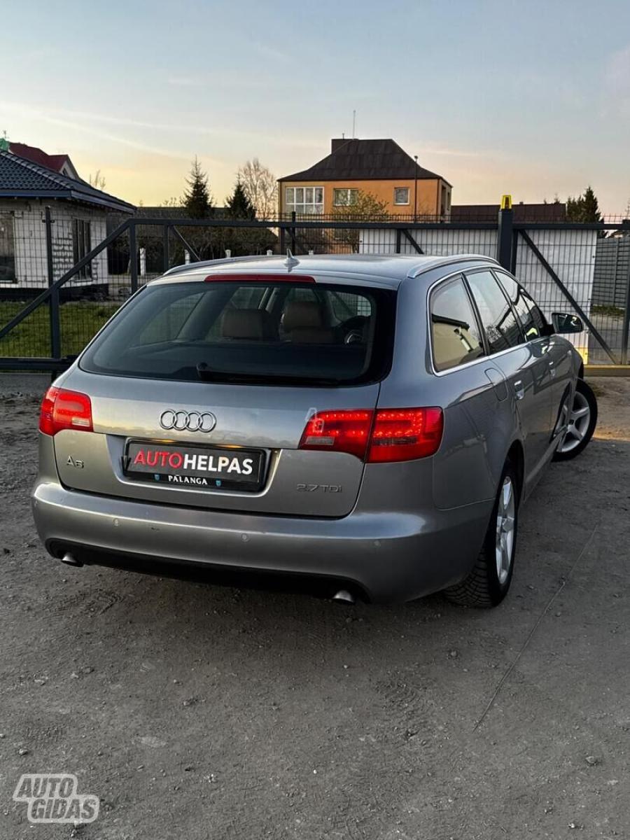 Grey Audi A6 2008 in Klaipeda, with an engine capacity of 2.70 L and mileage of 363 thousand km for 3499 €, photo 7 on AUTOMOTO.COM.LV