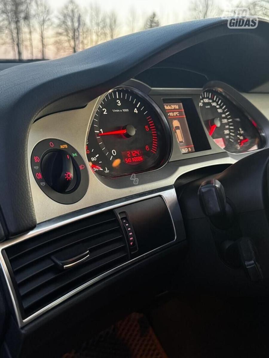 Grey Audi A6 2008 in Klaipeda, with an engine capacity of 2.70 L and mileage of 363 thousand km for 3499 €, photo 16 on AUTOMOTO.COM.LV