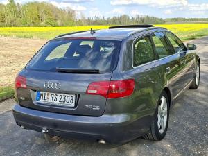 Grey Audi A6 2008 in Mazeikiai, with an engine capacity of 3.00 L and mileage of 295 thousand km for 4250 €, photo 11 on AUTOMOTO.COM.LV