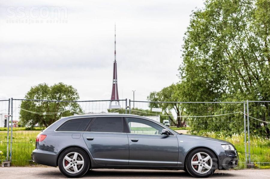 Grey Audi A6 2008 in Riga, with an engine capacity of 3.00 L and mileage of 356 thousand km for 5690 €, photo 6 on AUTOMOTO.COM.LV