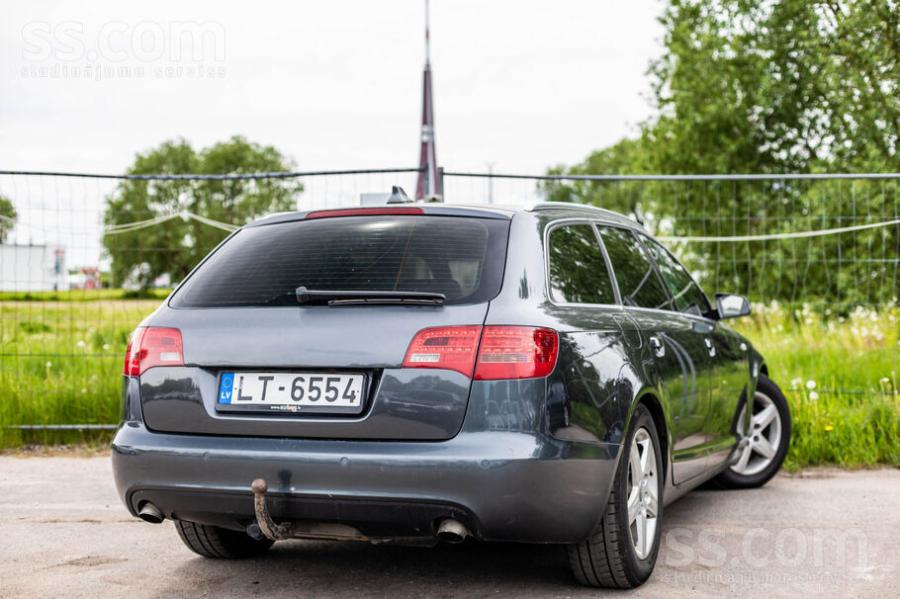 Grey Audi A6 2008 in Riga, with an engine capacity of 3.00 L and mileage of 356 thousand km for 5690 €, photo 8 on AUTOMOTO.COM.LV