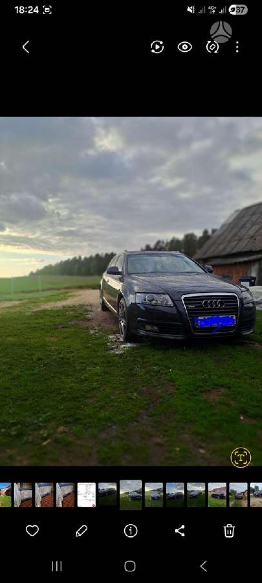 Pelēks Audi A6 2008 Viļņa, ar dzinēja tilpumu 2.70 L un nobraukumu 290 tūkst. km par 4700 €, foto 3 vietnē AUTOMOTO.COM.LV