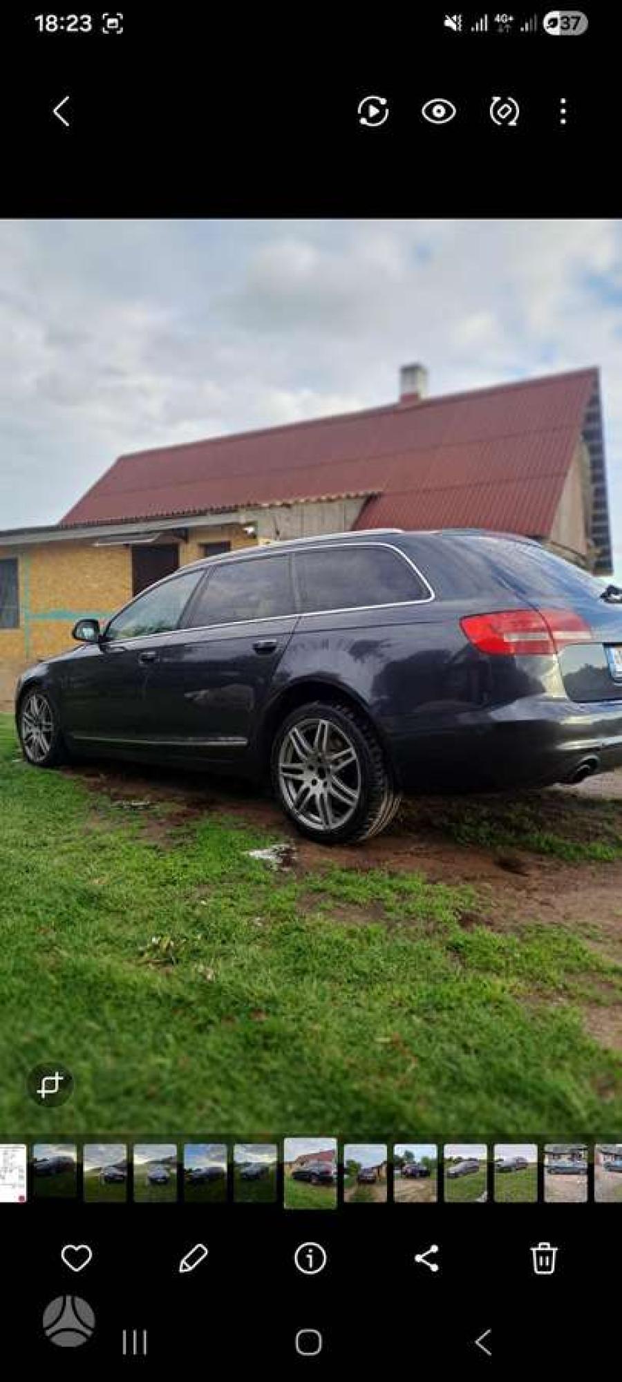 Pelēks Audi A6 2008 Viļņa, ar dzinēja tilpumu 2.70 L un nobraukumu 290 tūkst. km par 4700 €, foto 5 vietnē AUTOMOTO.COM.LV