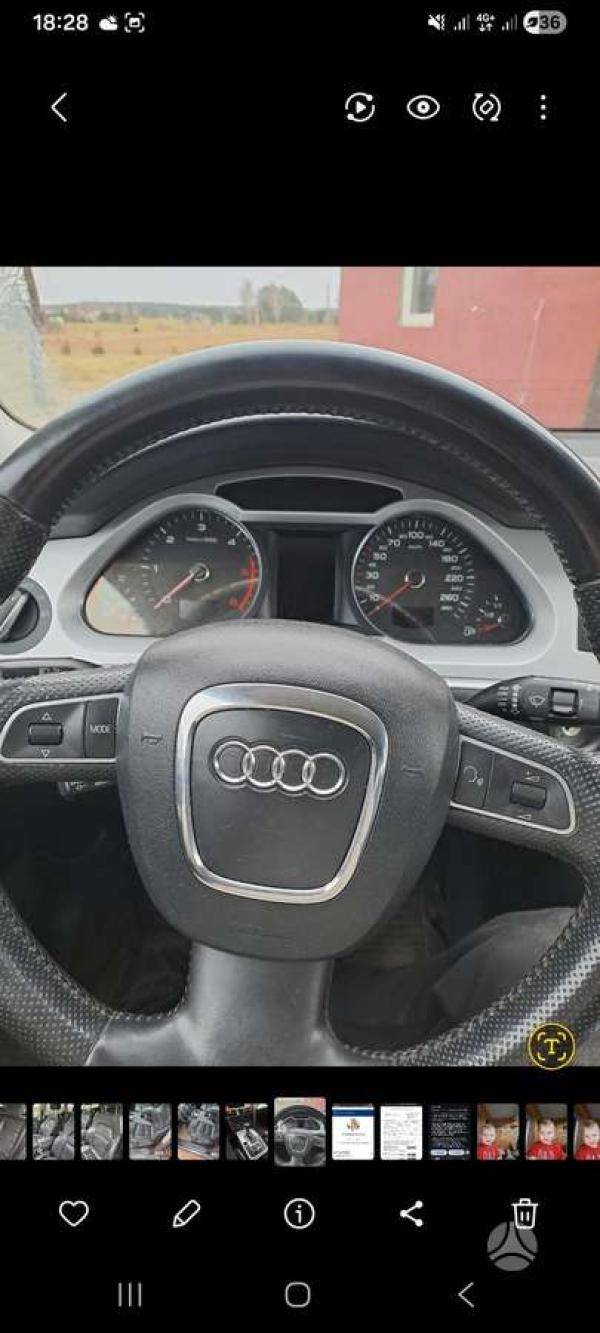 Grey Audi A6 2008 in Vilnius, with an engine capacity of 2.70 L and mileage of 290 thousand km for 4700 €, photo 6 on AUTOMOTO.COM.LV