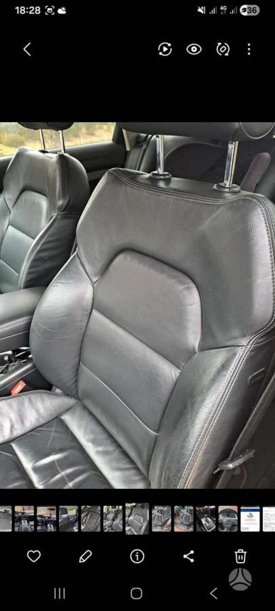Pelēks Audi A6 2008 Viļņa, ar dzinēja tilpumu 2.70 L un nobraukumu 290 tūkst. km par 4700 €, foto 10 vietnē AUTOMOTO.COM.LV