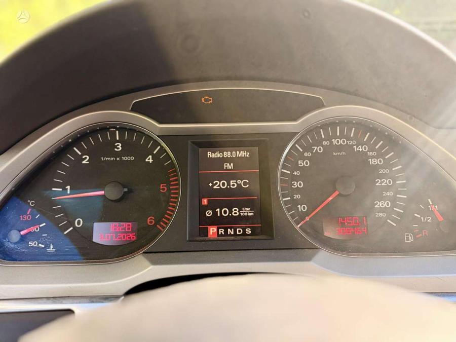 Серый Ауди А6 2008 в Вильнюс, объемом двигателя 2.97 л и пробегом 305 тыс. км за 2100 €, фото 7 на AUTOMOTO.COM.LV