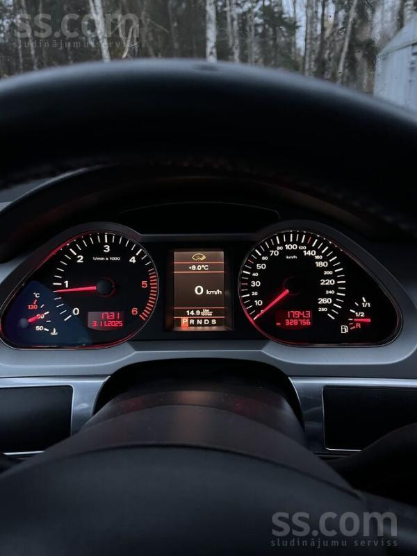 Grey Audi A6 2008 in Riga, with an engine capacity of 2.70 L and mileage of 329 thousand km for 2950 €, photo 10 on AUTOMOTO.COM.LV