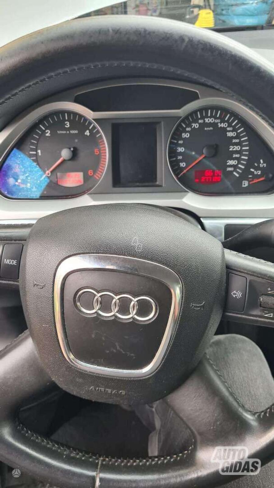 Pelēks Audi A6 2008 Šauļi, ar dzinēja tilpumu 2.00 L un nobraukumu 277 tūkst. km par 3950 €, foto 17 vietnē AUTOMOTO.COM.LV