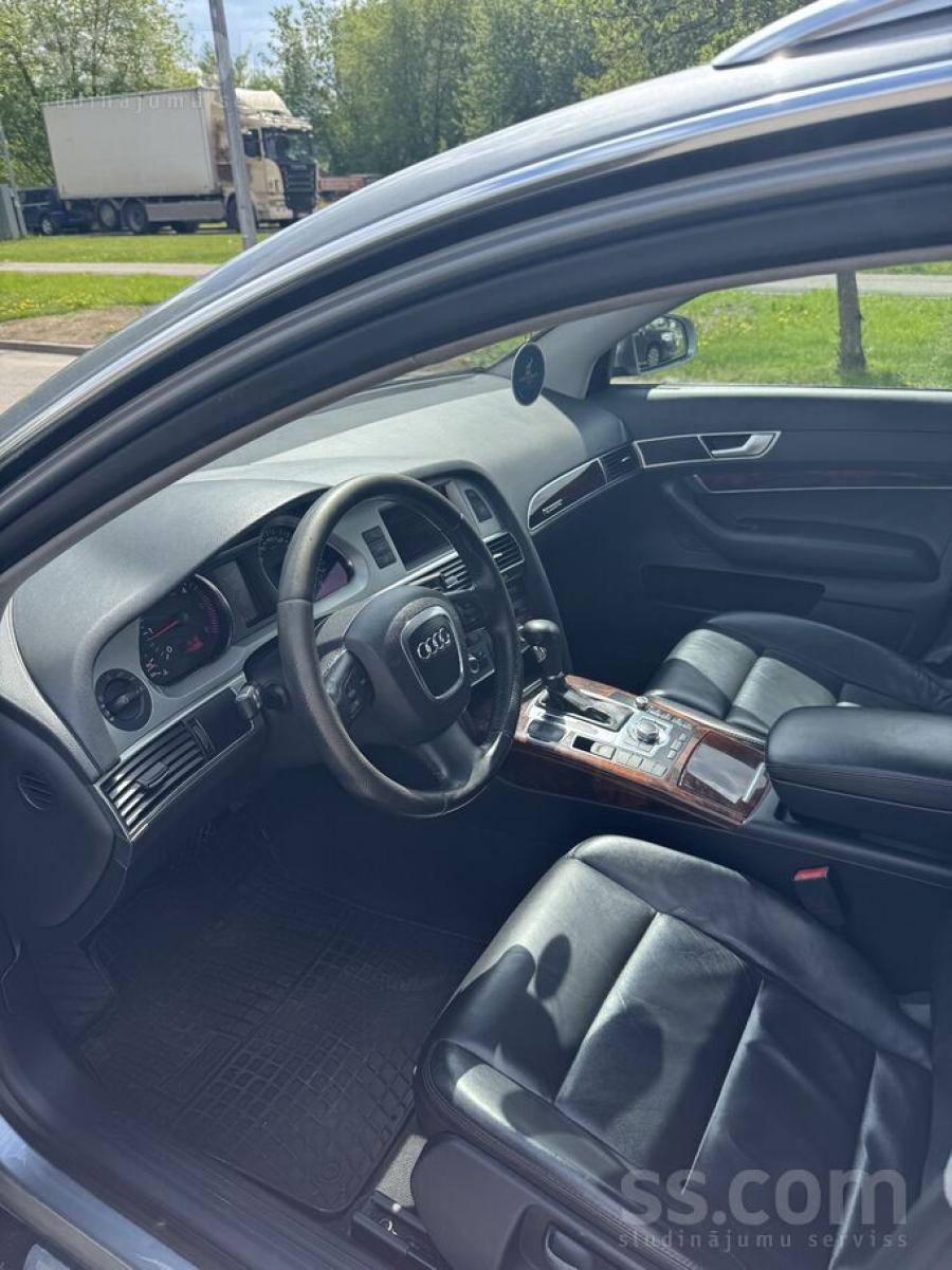 Grey Audi A6 2008 in Riga, with an engine capacity of 3.00 L and mileage of 295 thousand km for 4890 €, photo 9 on AUTOMOTO.COM.LV