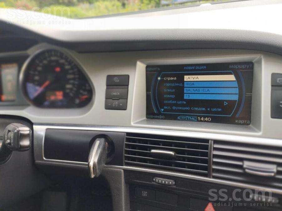 Pelēks Audi A6 2008 Jēkabpils, ar dzinēja tilpumu 3.00 L un nobraukumu 322 tūkst. km par 3400 €, foto 17 vietnē AUTOMOTO.COM.LV