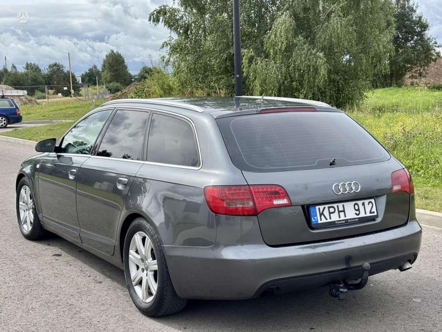 Grey Audi A6 2008 in Vilnius, with an engine capacity of 2.97 L and mileage of 400 thousand km for 2500 €, photo 4 on AUTOMOTO.COM.LV