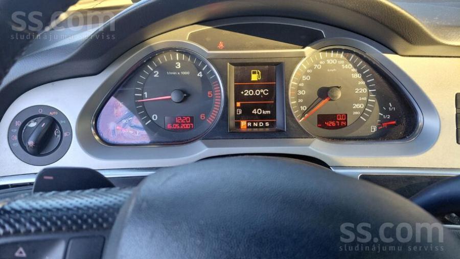 Pelēks Audi A6 2008 Valka, ar dzinēja tilpumu 3.00 L un nobraukumu 427 tūkst. km par 3600 €, foto 10 vietnē AUTOMOTO.COM.LV
