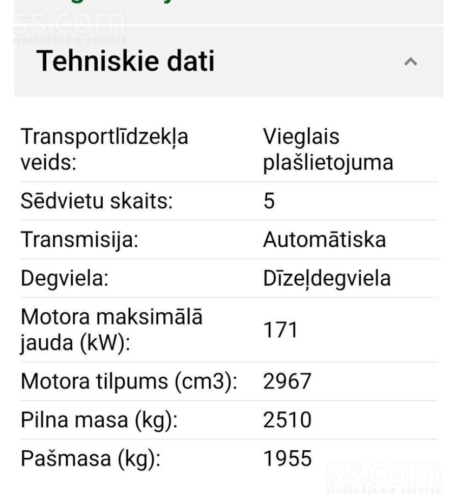 Pelēks Audi A6 2008 Valka, ar dzinēja tilpumu 3.00 L un nobraukumu 427 tūkst. km par 3600 €, foto 14 vietnē AUTOMOTO.COM.LV