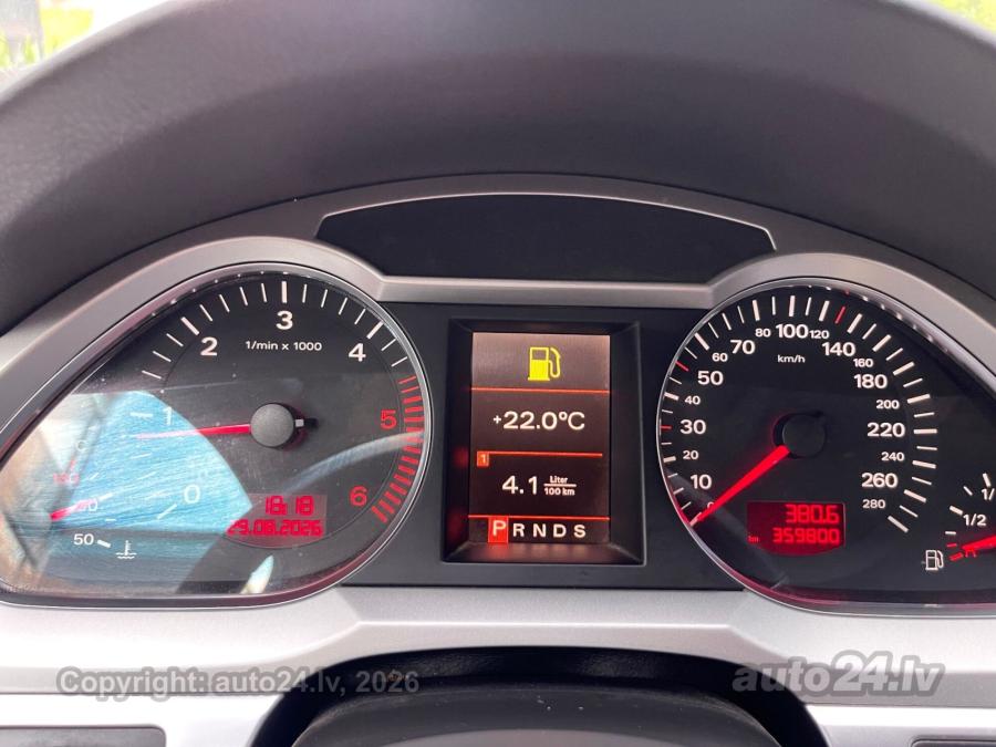 Grey Audi A6 2008 in Tartu, with an engine capacity of 3.00 L and mileage of 359 thousand km for 2499 €, photo 16 on AUTOMOTO.COM.LV