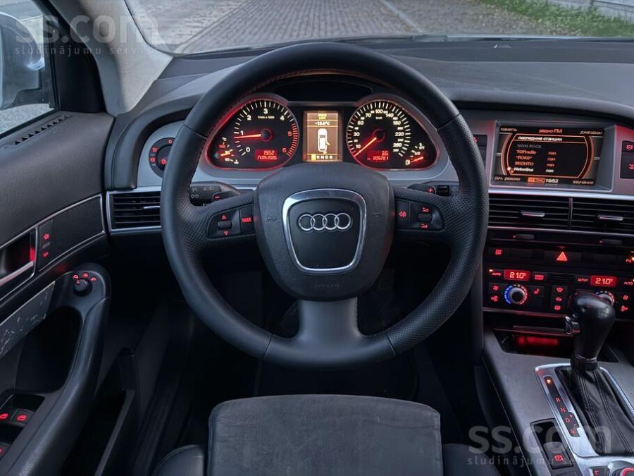 Pelēks Audi A6 2008 Jelgava, ar dzinēja tilpumu 3.00 L un nobraukumu 305 tūkst. km par 3300 €, foto 23 vietnē AUTOMOTO.COM.LV