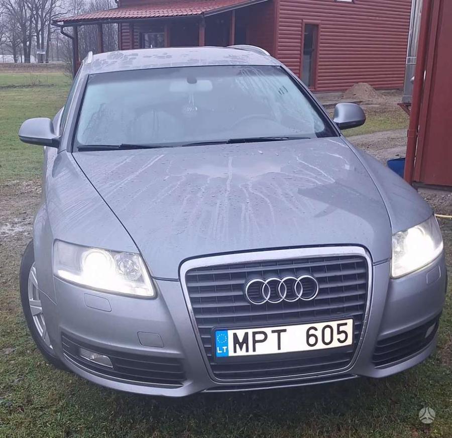 Grey Audi A6 2009 in Birzai, with an engine capacity of 1.97 L and mileage of 317 thousand km for 4800 €, photo 1 on AUTOMOTO.COM.LV