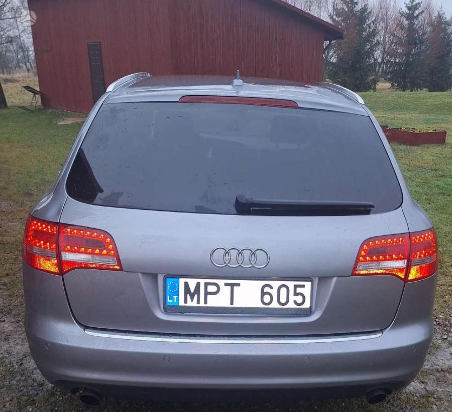 Grey Audi A6 2009 in Birzai, with an engine capacity of 1.97 L and mileage of 317 thousand km for 4800 €, photo 6 on AUTOMOTO.COM.LV