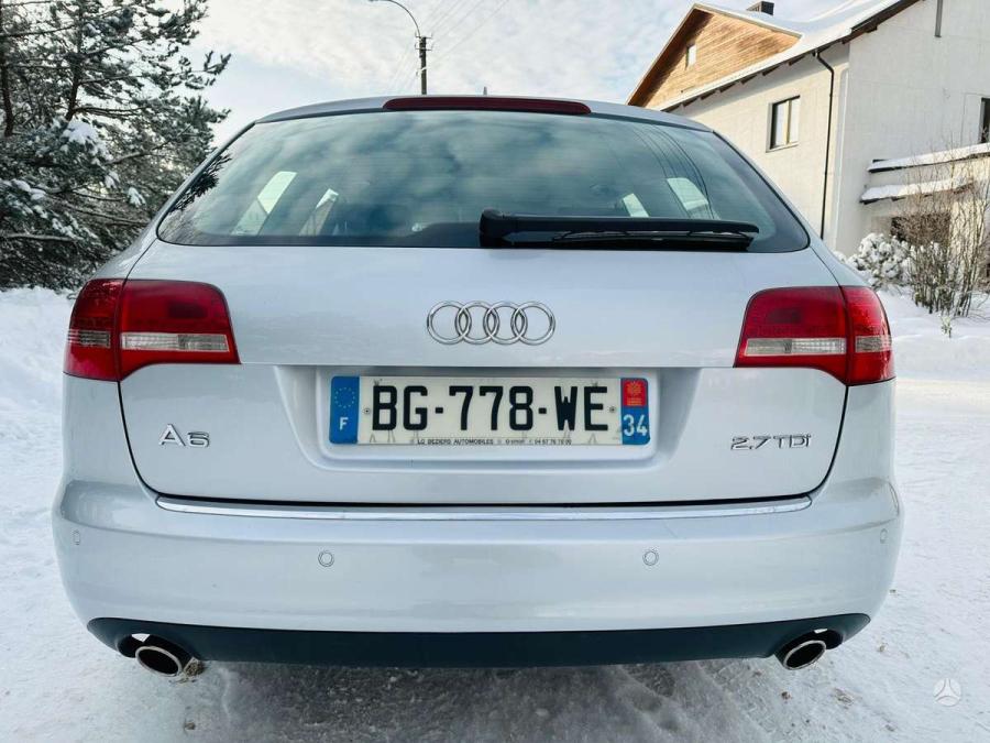 Pelēks Audi A6 2009 Viļņa, ar dzinēja tilpumu 2.70 L un nobraukumu 272 tūkst. km par 5495 €, foto 7 vietnē AUTOMOTO.COM.LV