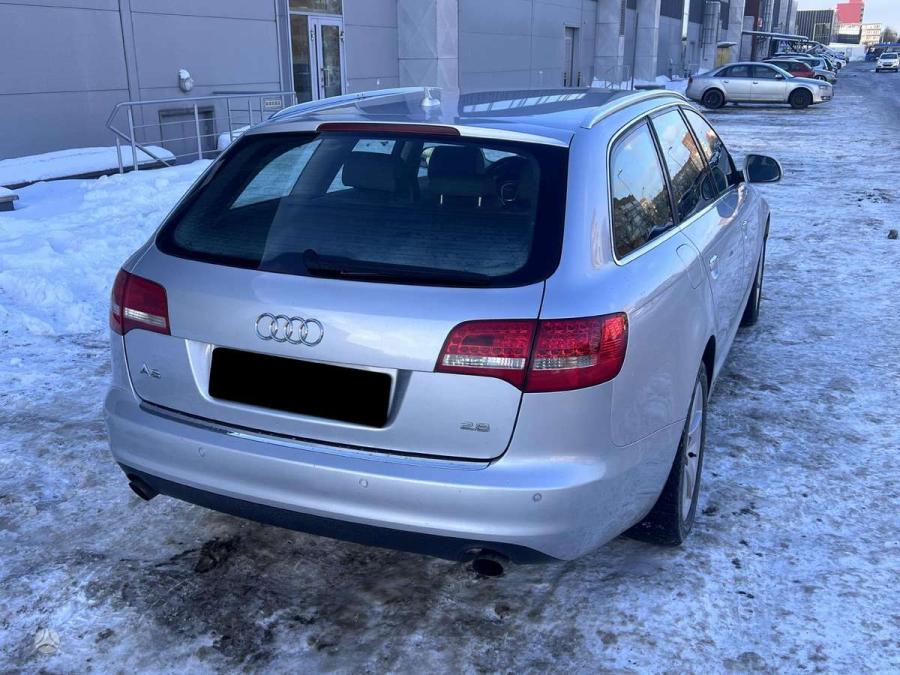 Grey Audi A6 2009 in Klaipeda, with an engine capacity of 2.77 L and mileage of 295 thousand km for 4400 €, photo 6 on AUTOMOTO.COM.LV