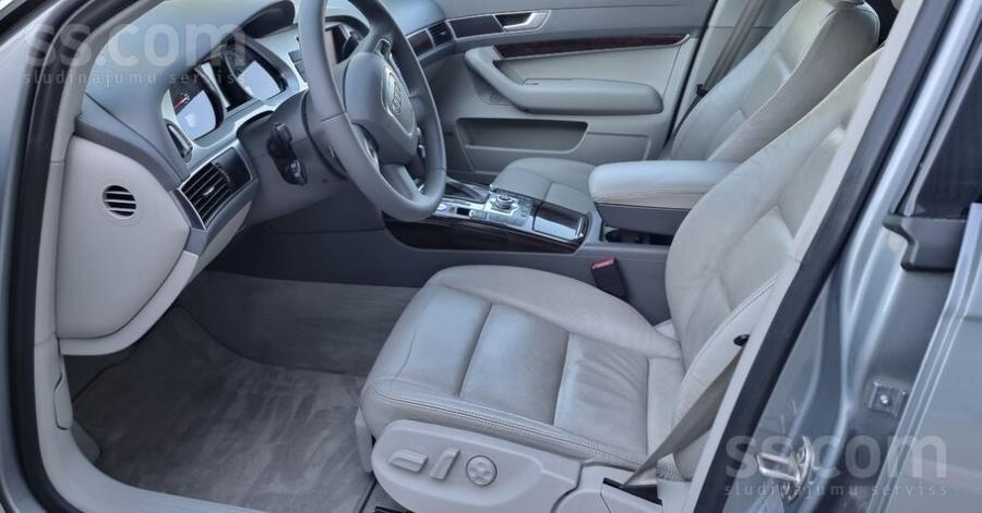 Grey Audi A6 2009 in Riga, with an engine capacity of 3.00 L and mileage of 282 thousand km for 5990 €, photo 11 on AUTOMOTO.COM.LV