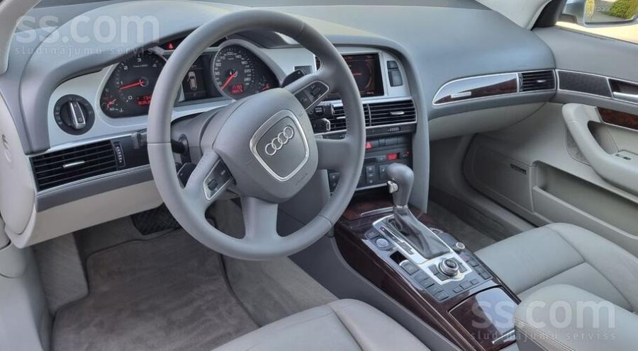 Grey Audi A6 2009 in Riga, with an engine capacity of 3.00 L and mileage of 282 thousand km for 5990 €, photo 13 on AUTOMOTO.COM.LV