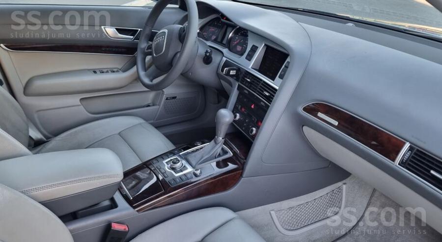 Grey Audi A6 2009 in Riga, with an engine capacity of 3.00 L and mileage of 282 thousand km for 5990 €, photo 14 on AUTOMOTO.COM.LV