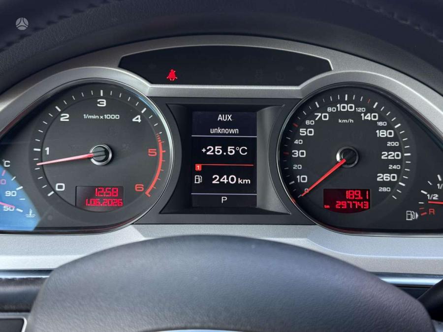 Pelēks Audi A6 2009 Viļņa, ar dzinēja tilpumu 2.70 L un nobraukumu 297 tūkst. km par 5400 €, foto 24 vietnē AUTOMOTO.COM.LV