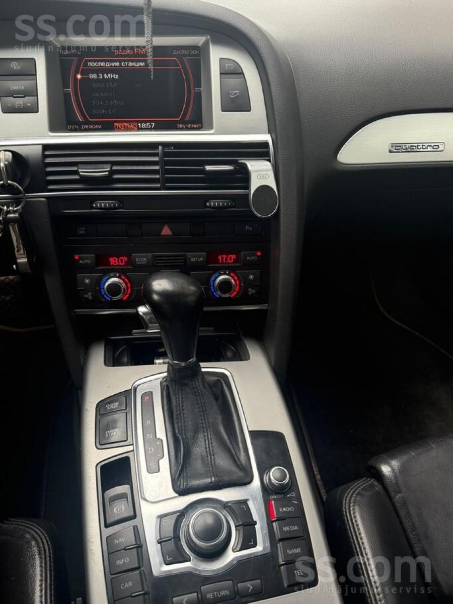 Grey Audi A6 2009 in Riga, with an engine capacity of 3.00 L and mileage of 0 thousand km for 4200 €, photo 7 on AUTOMOTO.COM.LV