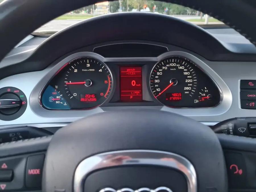 Grey Audi A6 2009 in Ogre, with an engine capacity of 2.00 L and mileage of 271 thousand km for 6550 €, photo 18 on AUTOMOTO.COM.LV