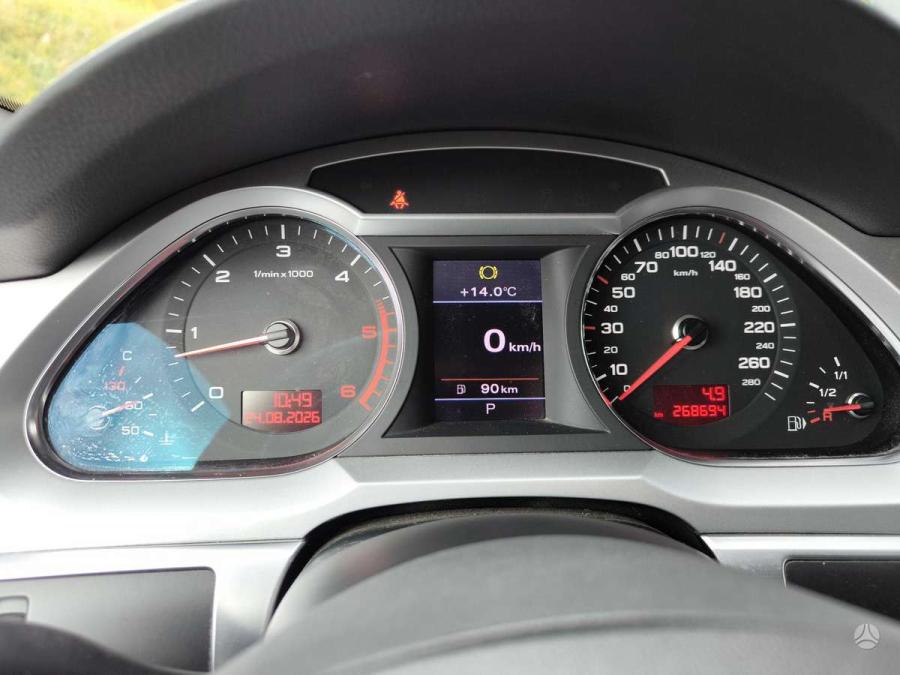 Pelēks Audi A6 2009 Viļņa, ar dzinēja tilpumu 2.97 L un nobraukumu 268 tūkst. km par 6800 €, foto 26 vietnē AUTOMOTO.COM.LV