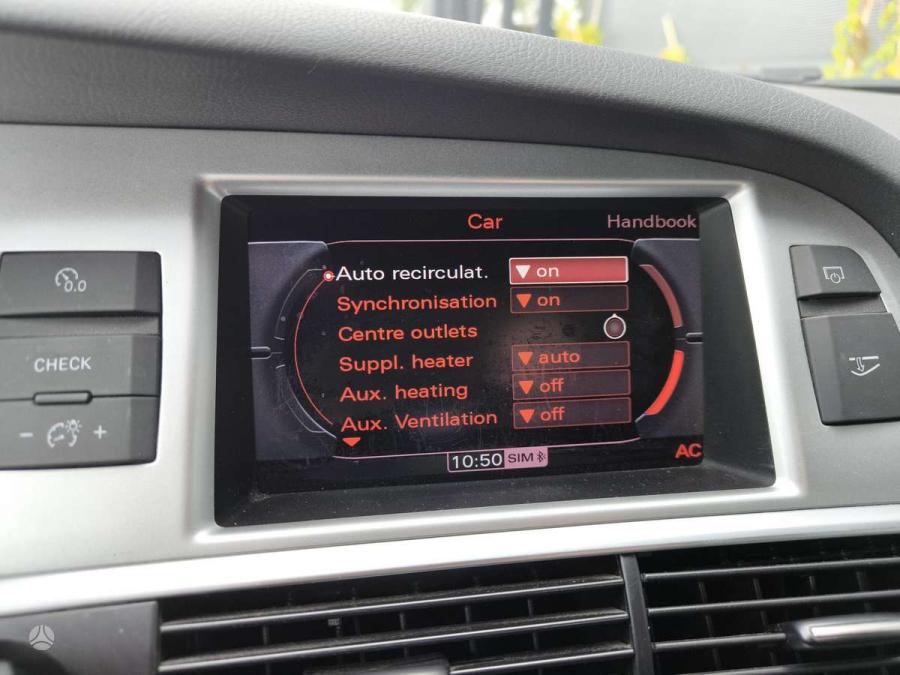 Pelēks Audi A6 2009 Viļņa, ar dzinēja tilpumu 2.97 L un nobraukumu 268 tūkst. km par 6800 €, foto 33 vietnē AUTOMOTO.COM.LV