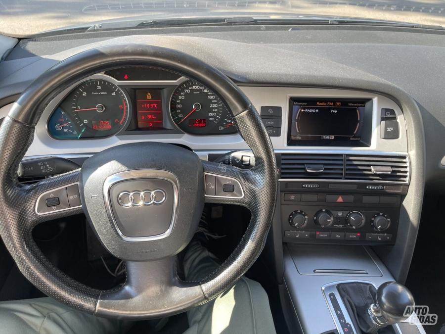 Grey Audi A6 2009 in Vilnius, with an engine capacity of 2.00 L and mileage of 280 thousand km for 3500 €, photo 32 on AUTOMOTO.COM.LV