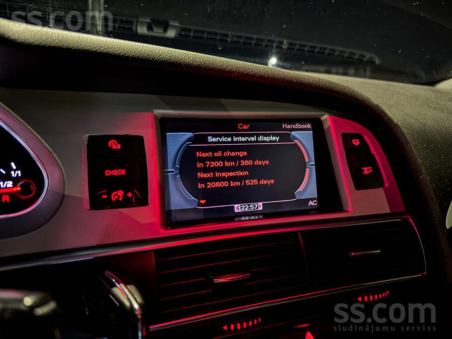 Pelēks Audi A6 2009 Rīga, ar dzinēja tilpumu 3.00 L un nobraukumu 297 tūkst. km par 7500 €, foto 19 vietnē AUTOMOTO.COM.LV