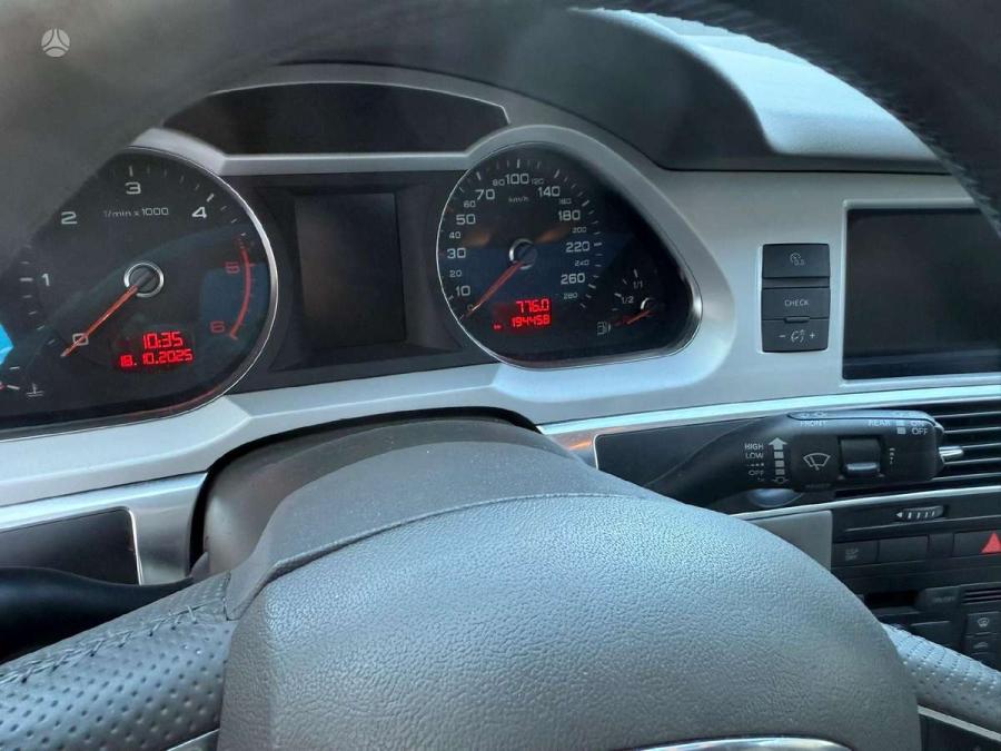 Grey Audi A6 2010 in Utena, with an engine capacity of 2.70 L and mileage of 200 thousand km for 3300 €, photo 6 on AUTOMOTO.COM.LV