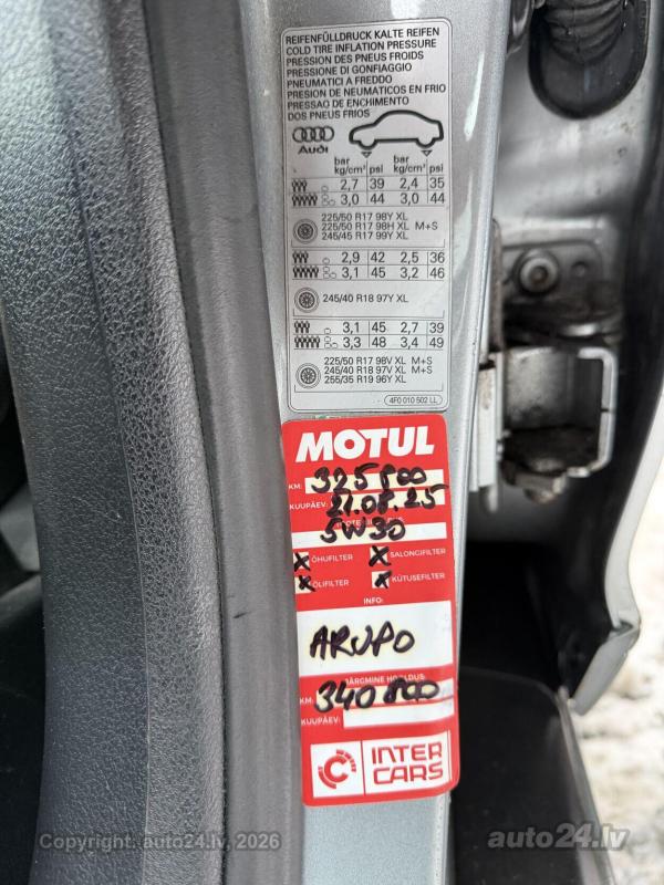 Pelēks Audi A6 2010 Tallina, ar dzinēja tilpumu 3.00 L un nobraukumu 328 tūkst. km par 7700 €, foto 11 vietnē AUTOMOTO.COM.LV